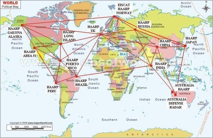 Map Of World HAARP Facilities | Alternative | Before It's News